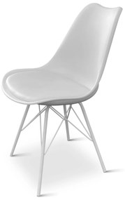 Moderní jídelní židle Eco bílá 2 ks