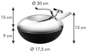 TESCOMA wok PRESIDENT ø 30 cm, s poklicí