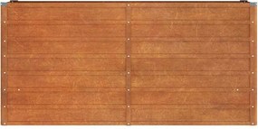 Zahradní vyvýšený záhon rezavý 160 x 40 x 77 cm cortenová ocel 151953