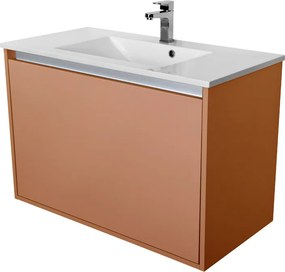 CEDERIKA - Amsterdam umyvadlová skříňka 1x šuplík barva metallic měděný korpus korpus metallic měděný šíře 90 CA.U1B.133.090