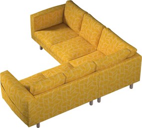 Potah na pohovku IKEA Norsborg rohová 4-místná barva žlutá látka pletený vzor, vzorované