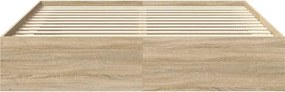 Rám postele dub sonoma 180 x 200 cm Super King Size 3203882