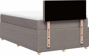 Box spring postel s matrací taupe 120x200 cm textil 3287441