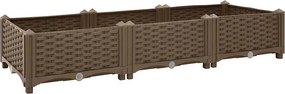 Vyvýšený záhon 120 x 40 x 23 cm polypropylen 316513