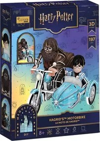 CUBICFUN Puzzle 3D Harry Potter: Hagridova motorka / 197 dílků / od 8