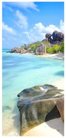 Fototapeta na dveře - La Digue, Seychelly (95x205cm)