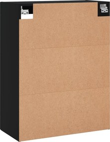 vidaXL Nástěnné skříňky 2 ks kompozitní dřevo [3197956] Barva: Černá