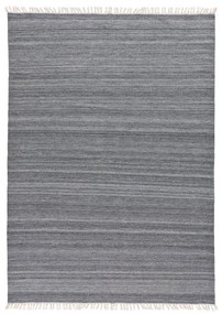 Tmavě šedý venkovní koberec z recyklovaného plastu Universal Liso, 60 x 120 cm