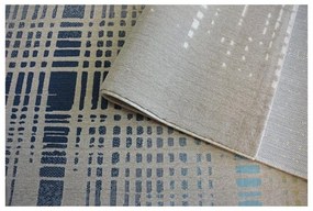 Kusový koberec PP Mřížka šedý 120x170cm