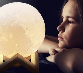 Sdeko Noční lampa 3D měsíc velký