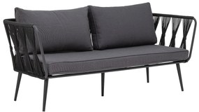 BLOOMINGVILLE Zahradní pohovka PAVONE 174 cm černá 82064276