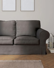Potah na pohovku IKEA Ektorp 3-místná rozkládací, NOVÝ MODEL 2013 barva šedá látka pletený vzor