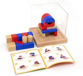 Dřevěná hra Viga Stavební bloky 3D Barva: multicolor