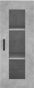Skříň highboard betonově šedá 34,5x34x180 cm kompozitní dřevo 3199501