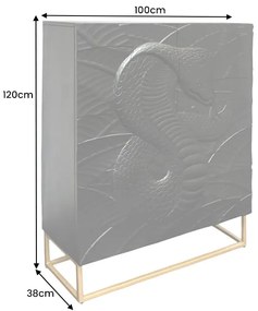 Massive home | Vysoká komoda Snake 120cm mangové dřevo