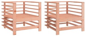 Zahradní židle 2 ks masivní dřevo douglasky - Default Title