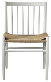 Židle z bukového masivu J80 bílý lak
