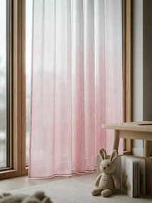 Sinsay - Poloprůhledná záclona s ombre efektem - růžová