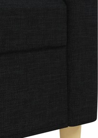 2dílná sedací souprava s polštáři černá textil 3278339