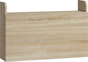 HOMCOM nástěnný psací stůl, skládací stůl s úspornými policemi pro domácnost a kancelář, 77 x 20 x 51 cm