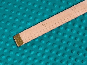 Biante Dětský povlak na polštář Minky 3D puntíky MKP-027 Petrolejový 60 x 60 cm