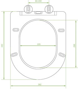 Laveo Desna, WC sedátko 440x362 mm, soft-close, duroplast, bílá lesklá,, LAV-ADA_600D