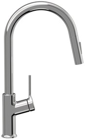 Invena Farsala, dřezová baterie s výsuvnou 2-funkční výlevkou h-433, chromová, INV-BZ-40-U01-S