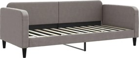 Válenda s přistýlkou a zásuvkami taupe 90 x 200 cm textil 3196873