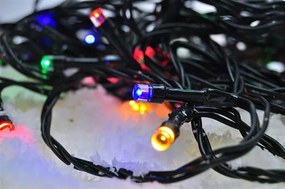 LED vánoční řetěz, 120 LED, 20m, přívod 5m, 8 funkcí, IP44, vícebarevný