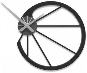 Designové hodiny 10-118 CalleaDesign Snail 45cm (více barevných variant) Barva černá klasik-5 - RAL9017