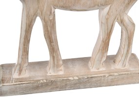 4Home Dekorace z mangového dřeva Nordic Reindeer, 33 cm