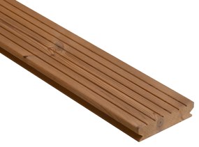 Prkno terasové AU-MEX Thermo borovice Clip 26×118×3 600 mm