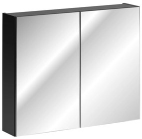 Zrcadlová skříňka SANTA FE Black 84-80 | 80 cm