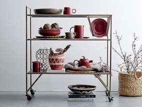 BLOOMINGVILLE Barový vozík KATARINA zlatý 82046047