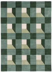 Brink&Campman Harlequin Blocks fern 141907 250x350cm green