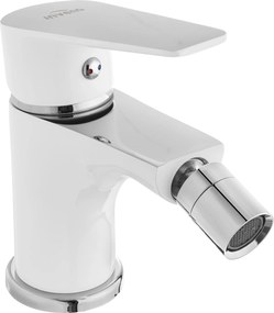 Invena Dokos, bidetová baterie, bílá lesklá-chromová, BB-19-002-V