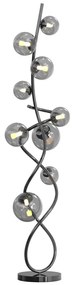 Wofi | Wofi 3014-905 - LED Stojací lampa NANCY 9xG9/3,5W/230V černý chrom | W3933