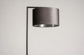 Stojací designová lampa Pallas Black and Silver