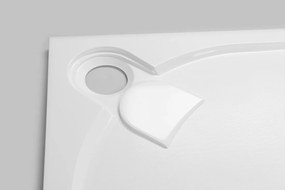 Gelco LARCA sprchová vanička z litého mramoru, čtverec, 80x80cm PL008 LARCA 80 PL008