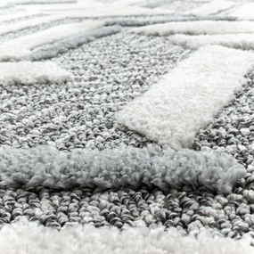 Ayyildiz Kusový koberec PISA 4705, kulatý, Šedá Rozměr koberce: 80 cm KRUH