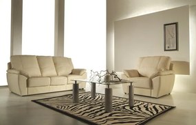 Casarredo - Komfort nábytek Rozkládací trojmístná pohovka DALIBOR kůže | potah: kůže Magnolia