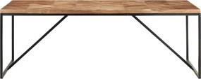 Jídelní stůl 200 x 90 x 76 cm masivní akácie a mangovník 323554
