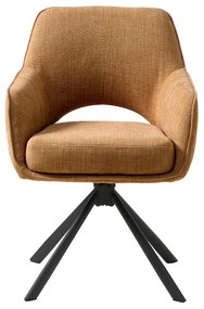 Designová otočná židle Ralayna skořicová