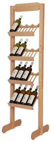 Stojan na víno 636 - Dřevěný stojan na 16 lahví vína