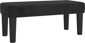 Box spring postel s matrací černá 90x200 cm samet 3137883