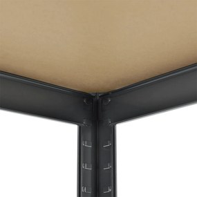 Juskys Sada kovových regálů Basic 180 × 90 × 40 cm Barva: stříbrná, Velikost sady: 2 ks