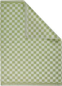 CHECKER STYLE Utěrka - sv. zelená