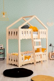 Adeko Dětská patrová postel ZIPPO P Velikost postele: 180x90 cm Barva: dekor přírodní dřevo přírodní