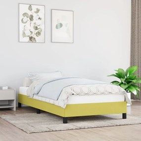 Rám postele zelená 90 x 200 cm textil