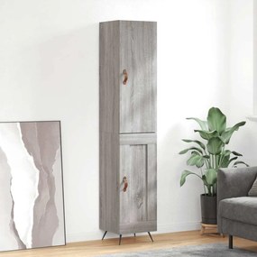 vidaXL Skříň highboard 34,5 x 34 x 180 cm kompozitní dřevo [3199084] Barva: šedá sonoma